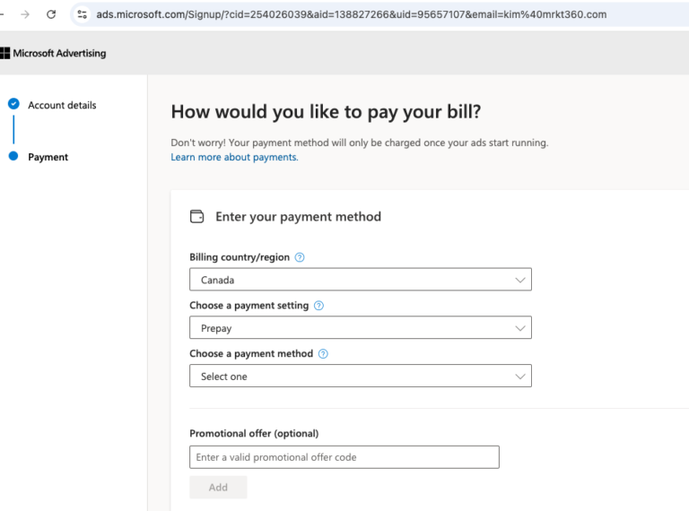 Microsoft Advertising Account Creation Guide | Mrkt360